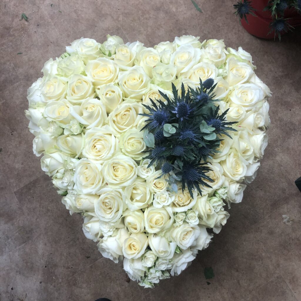 Solid Rose & Thistle Heart | Brodies Blooms and Gifts